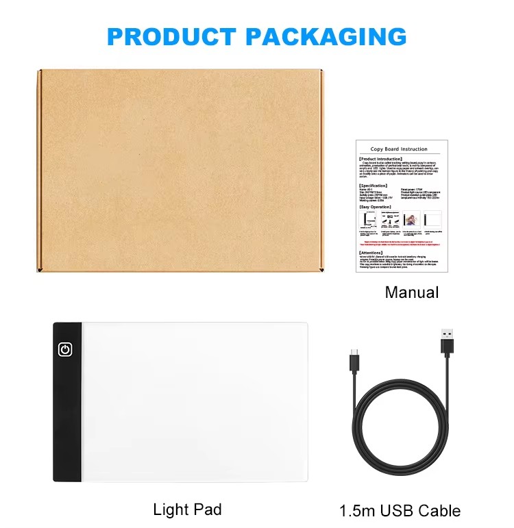 A4 A3 LED Tracing Light Pad Copy Board Drawing Tool Calligraphy, Anime ...