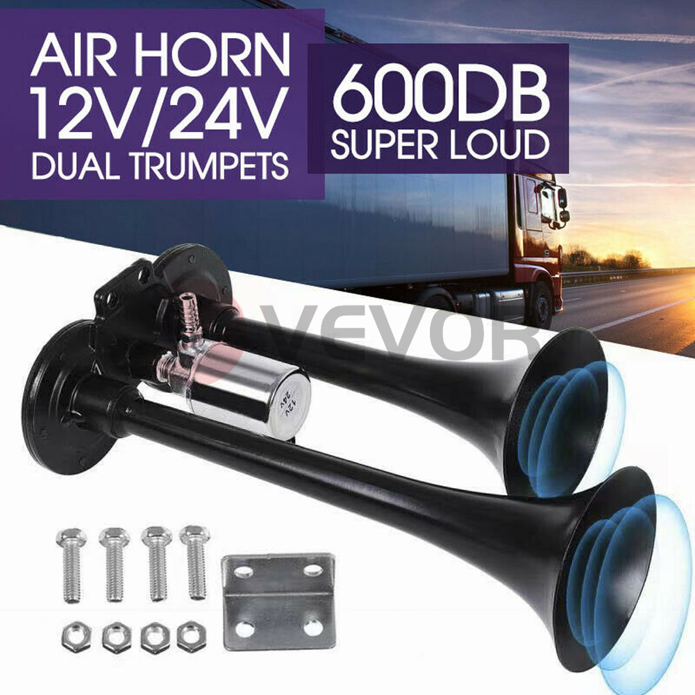 air horn 24v for truck horn 24v super loud Universal 600DB Loud Car Air Horn Train Car Truck ...
