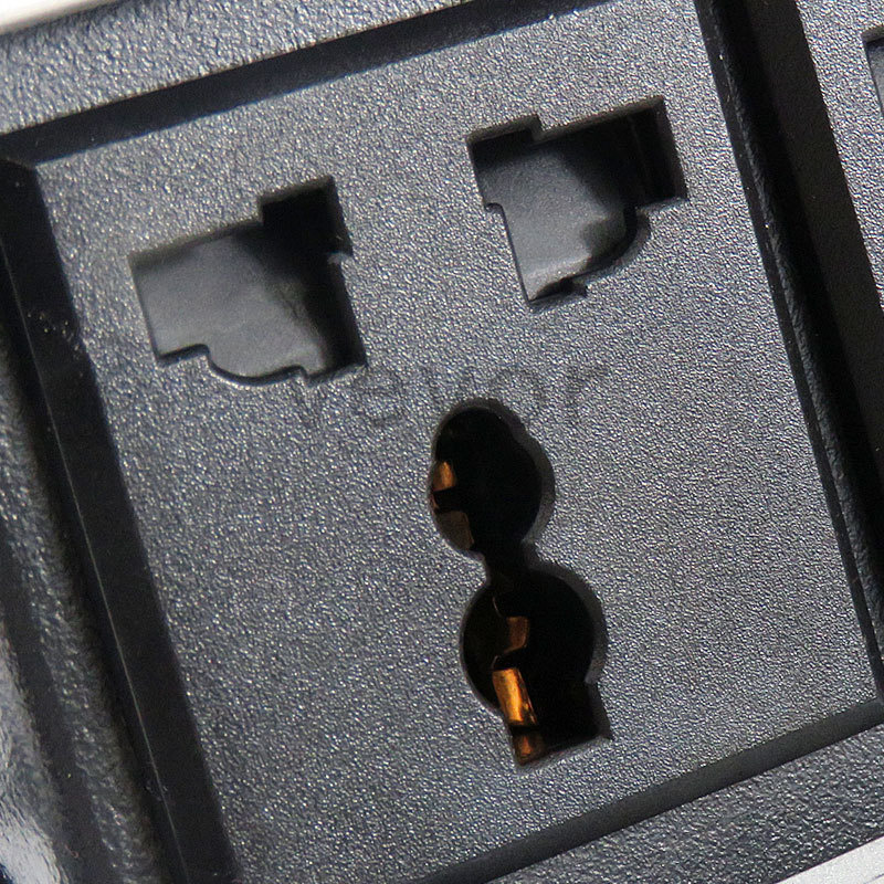 Desktop Socket Table Outlet Socket With USB Charging Slow Pop Up Black ...