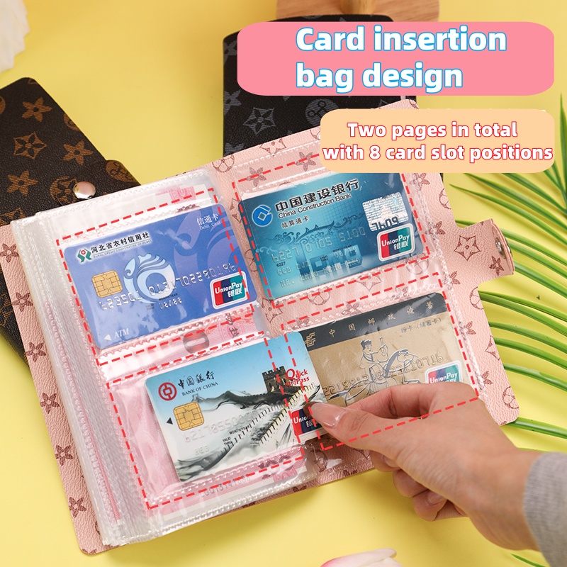 Envelope money saving challenge PU leather waterproof mini binder money ...