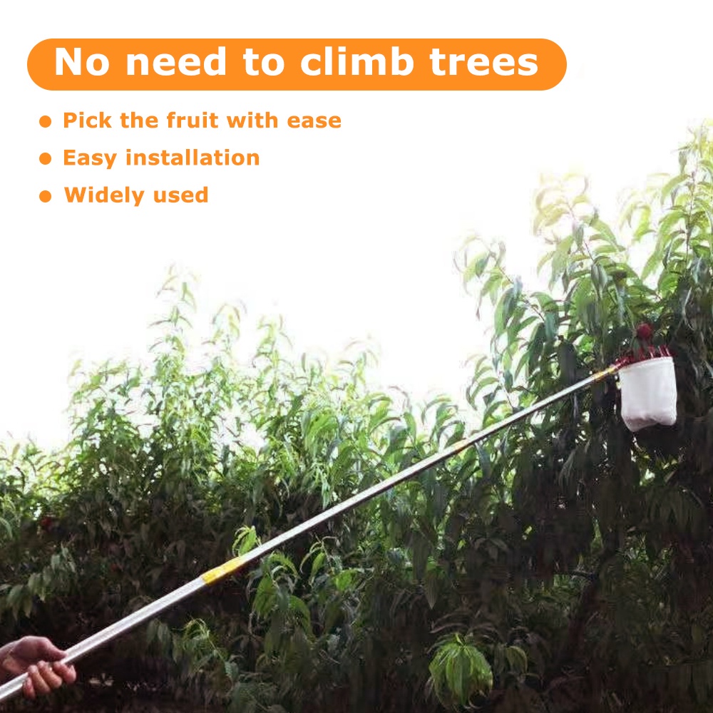 Fruit Picker With Basket 5/6/7/9/10M adjustable long telescopic high ...