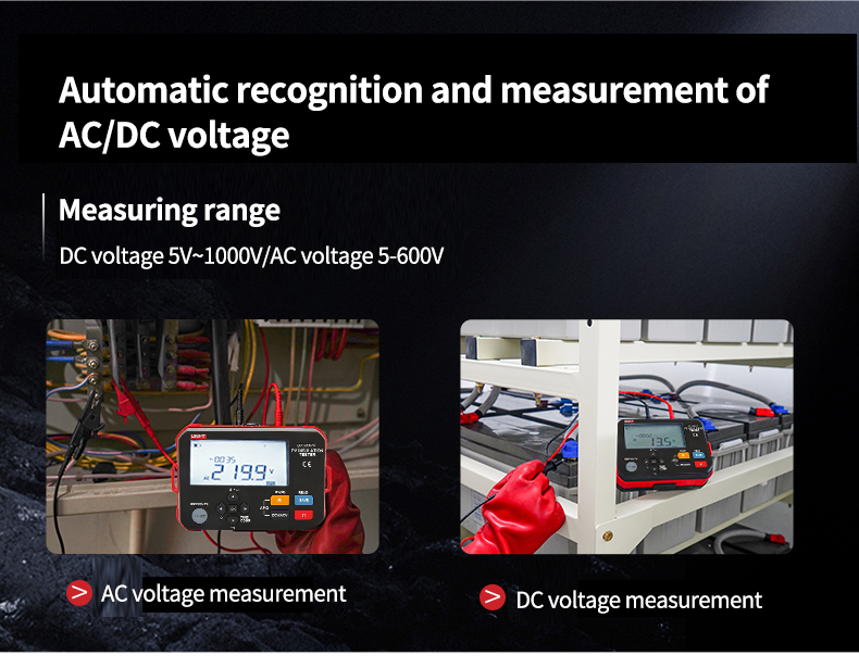 UNI-T UT503PV PV Insulation tester 4000MΩ PV IR Insulation Resistance ...