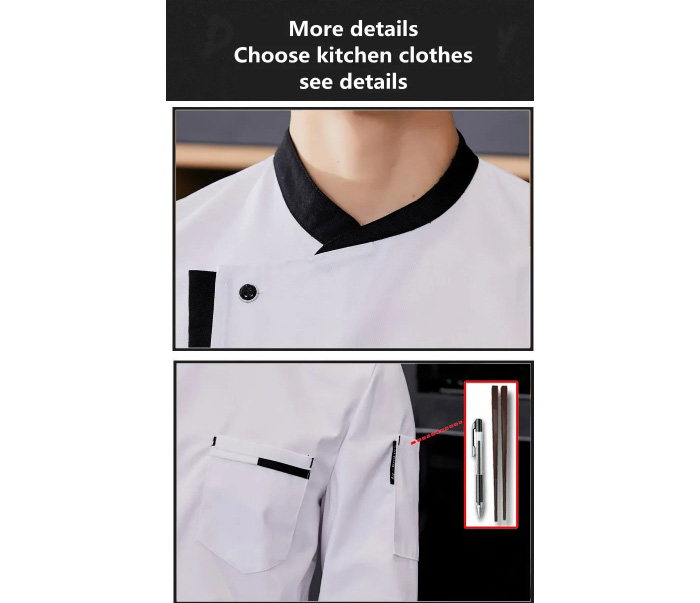 Chef uniform for men chef clothes chef uniform Chef's men's short ...
