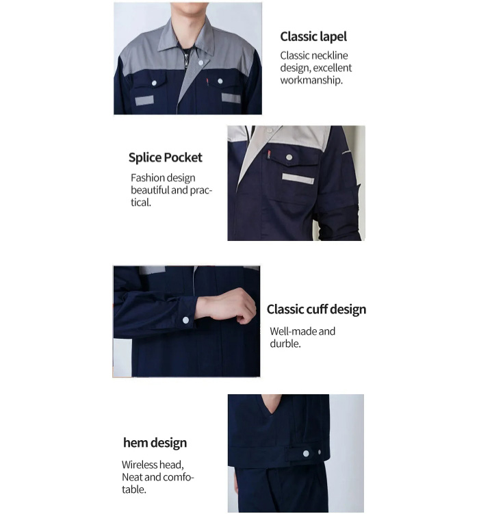 Safety Jacket Workwear Work clothes mechanic uniforms men and women ...