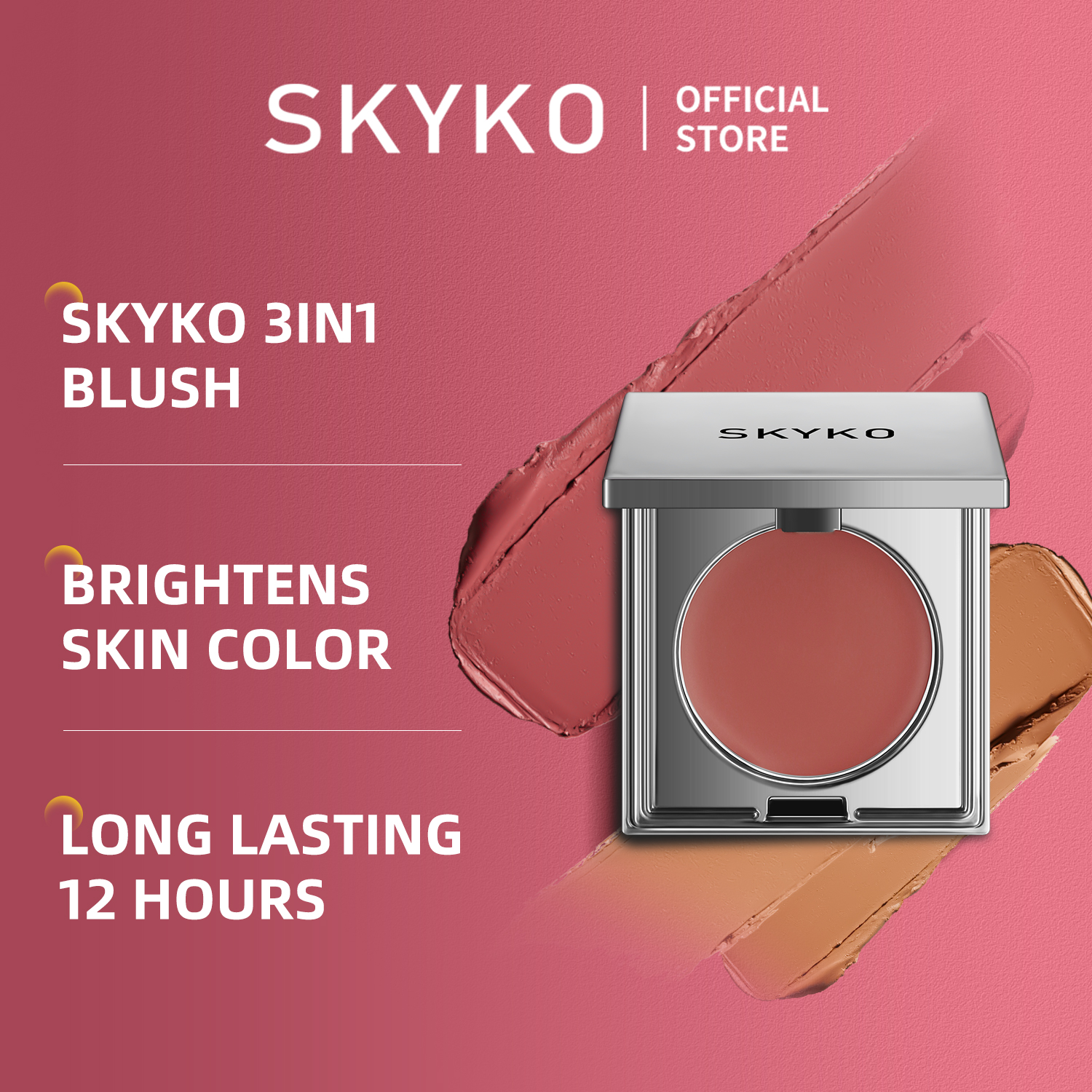 [BUY 1 TAKE 1]SKYKO 3 In 1 Blush Cream Cheek & Lip & Eye Hydrating 6 ...
