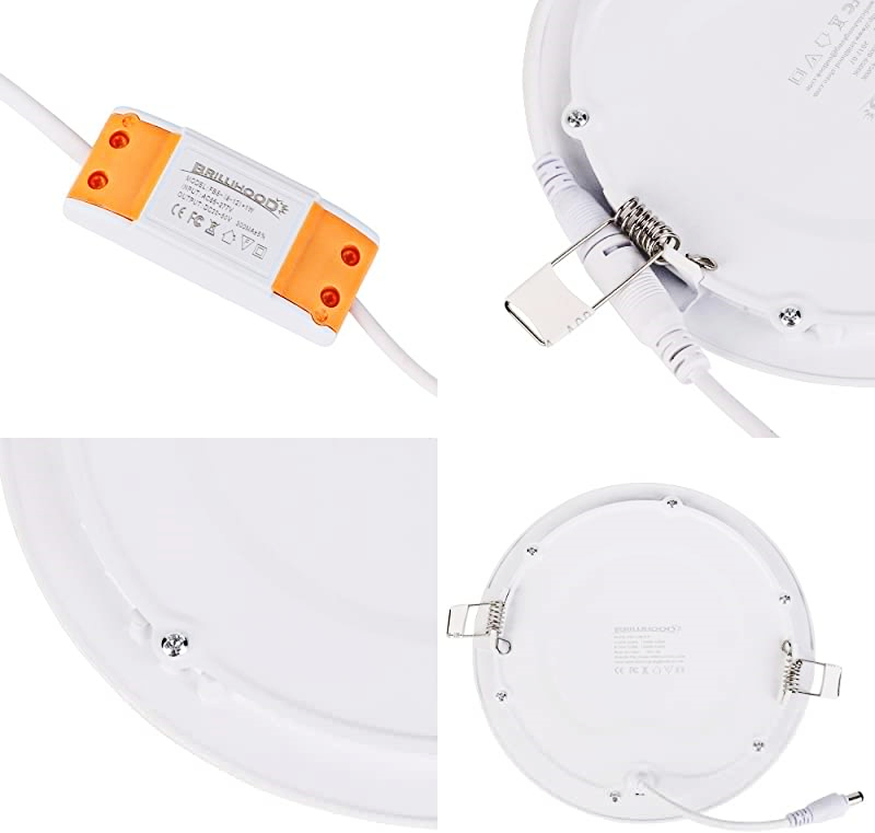 Ultra Thin Driver Panel Light 3W 6W 9W 12W Ceiling Light Recessed ...