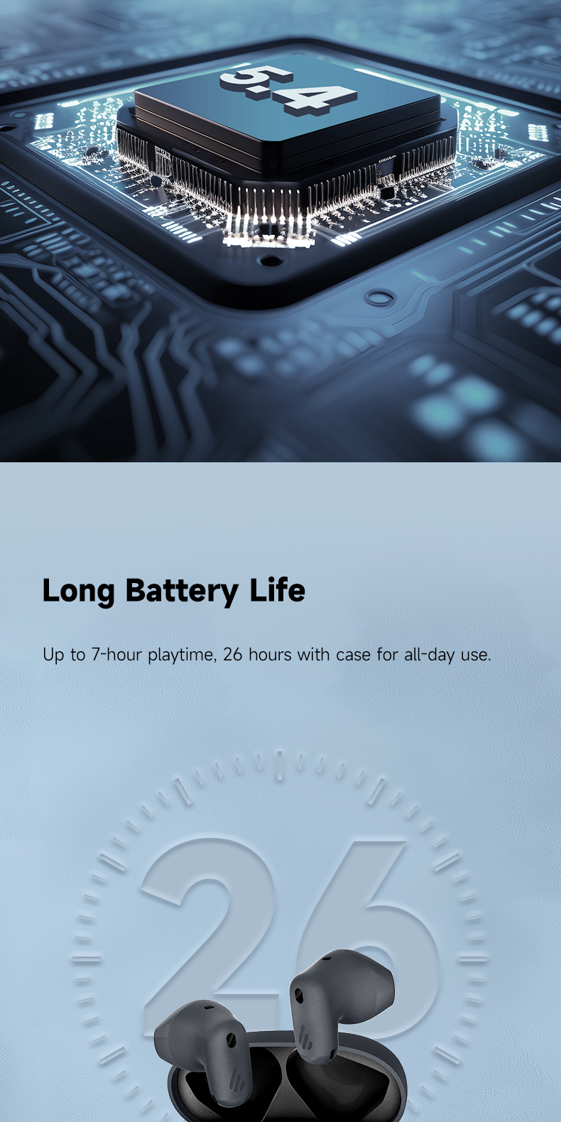 EDIFIER T10 Bluetooth V5.4 AI Call Noise Cancellation SBC Supports Fast ...