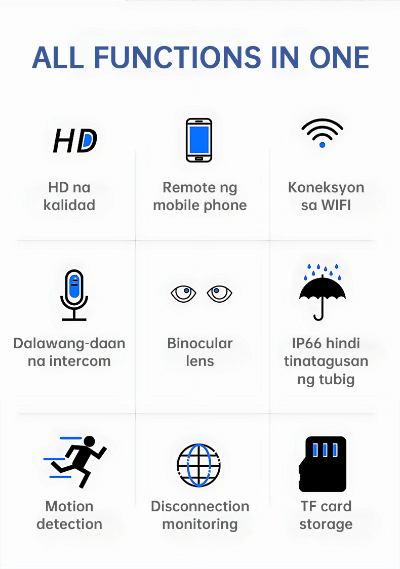 AVIDUS x V380 PRO C32 Dual lens CCTV Camera HD 1080p 360° With Audio ...