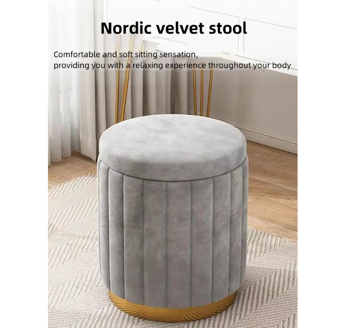 Dressing stool Nordic stool household cloth art sofa stool fashionable ...