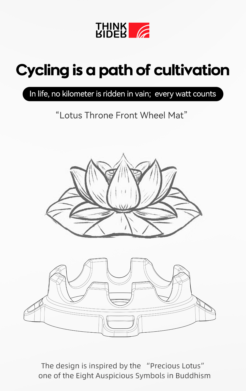 ThinkRider Bike Trainer Front Wheel Block, Suitable for 700C, 26/27.5/ ...