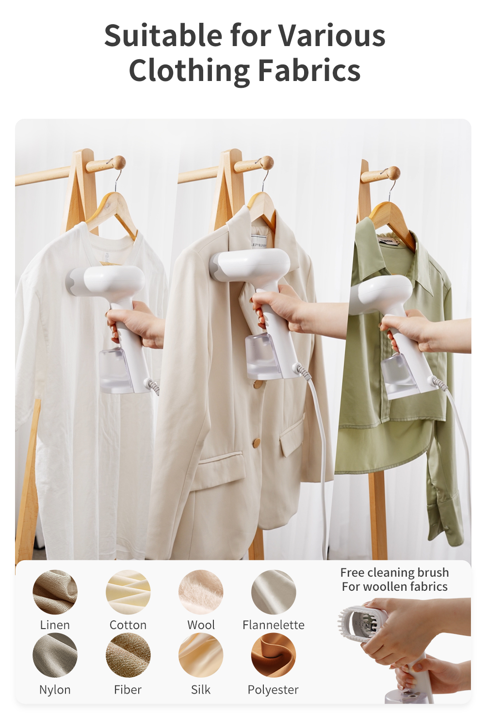 Simplus Handheld Garment Steamer Steam Iron 1200W Power Household ...