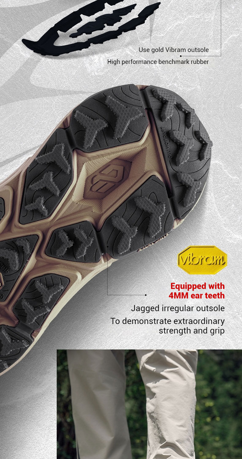 Qiaodan Mountain God 2 Lite Man Running Shoes Vibram Trail Hiking Slip ...
