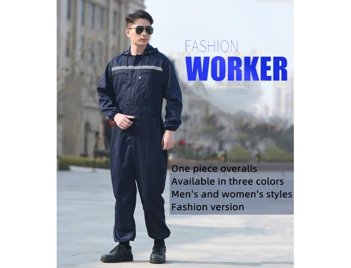 Long sleeve coveralls article reflective Velcro suits men and women ...