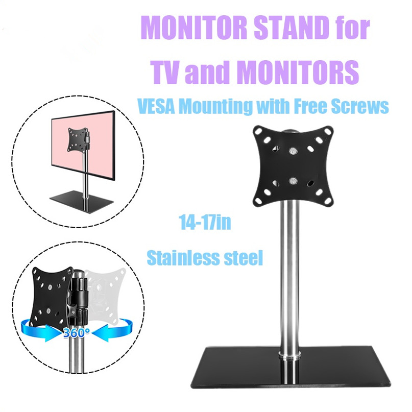 【24h Ship】Universal Monitor Stand For TV And Monitors Adjustable Vesa ...
