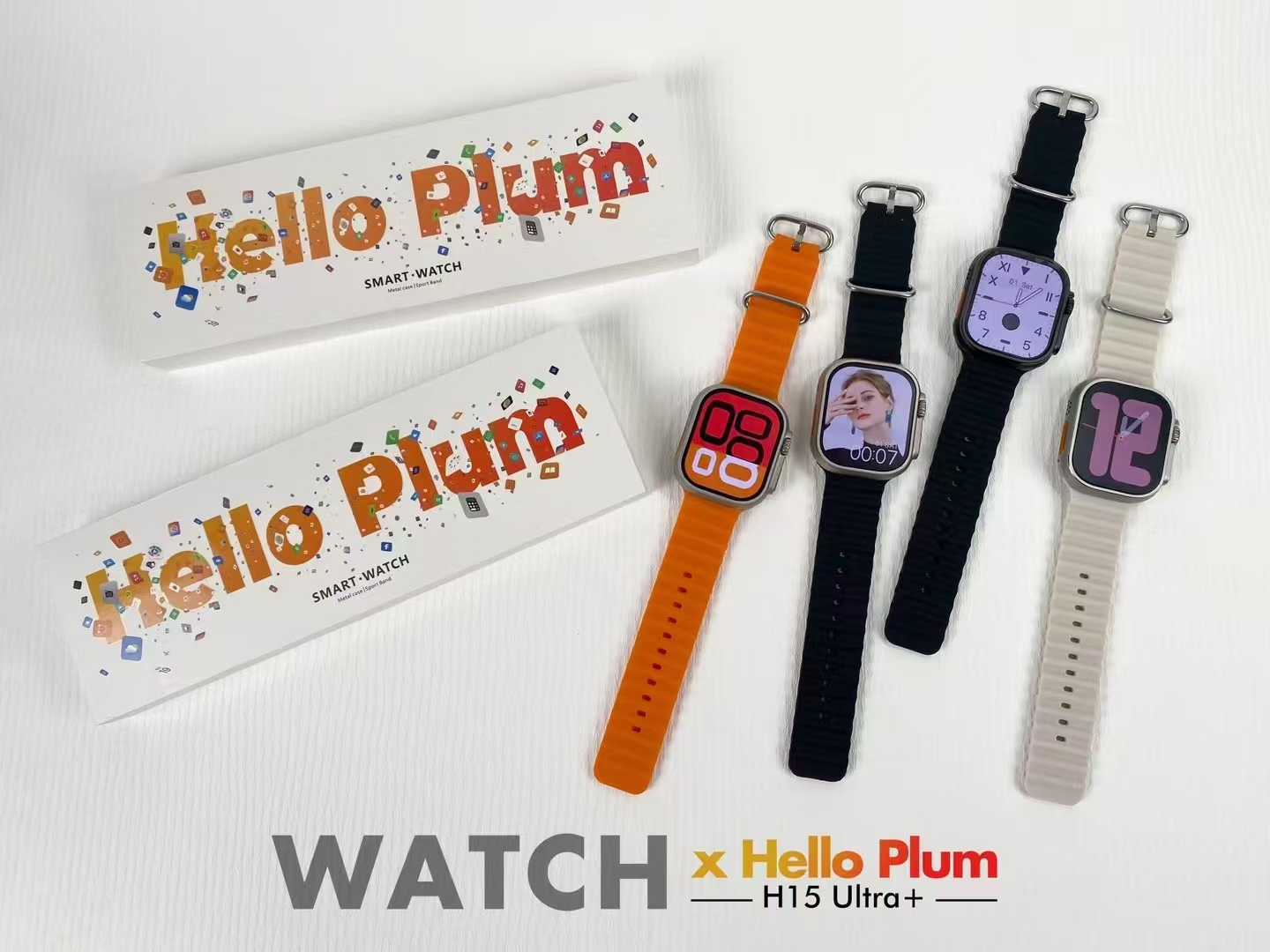 AMOLED H15 Ultra + Smart Watch Men Series 10 49MM 1GB ROM Hello Plum ...