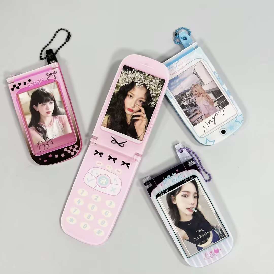 Cdaily|Flip Phone Photocard Japan Korea Star Chasing Bar Chirp Case ...