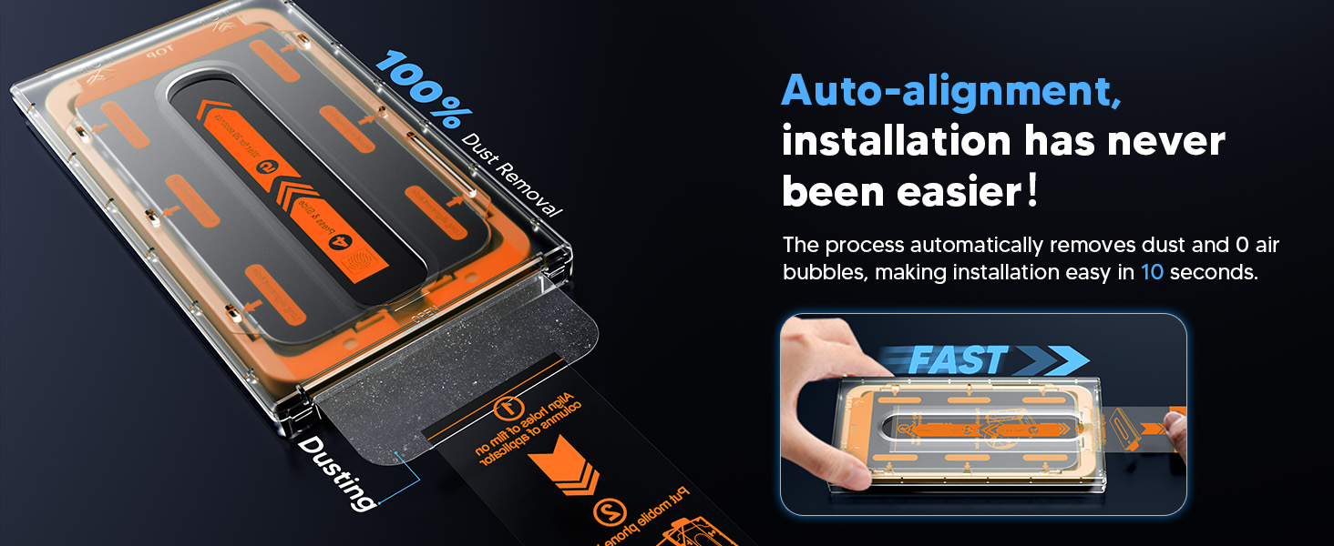 WSKEN 24°Privacy/HD Tempered Glass For iPh16ProMax/15/14/13 Full ...