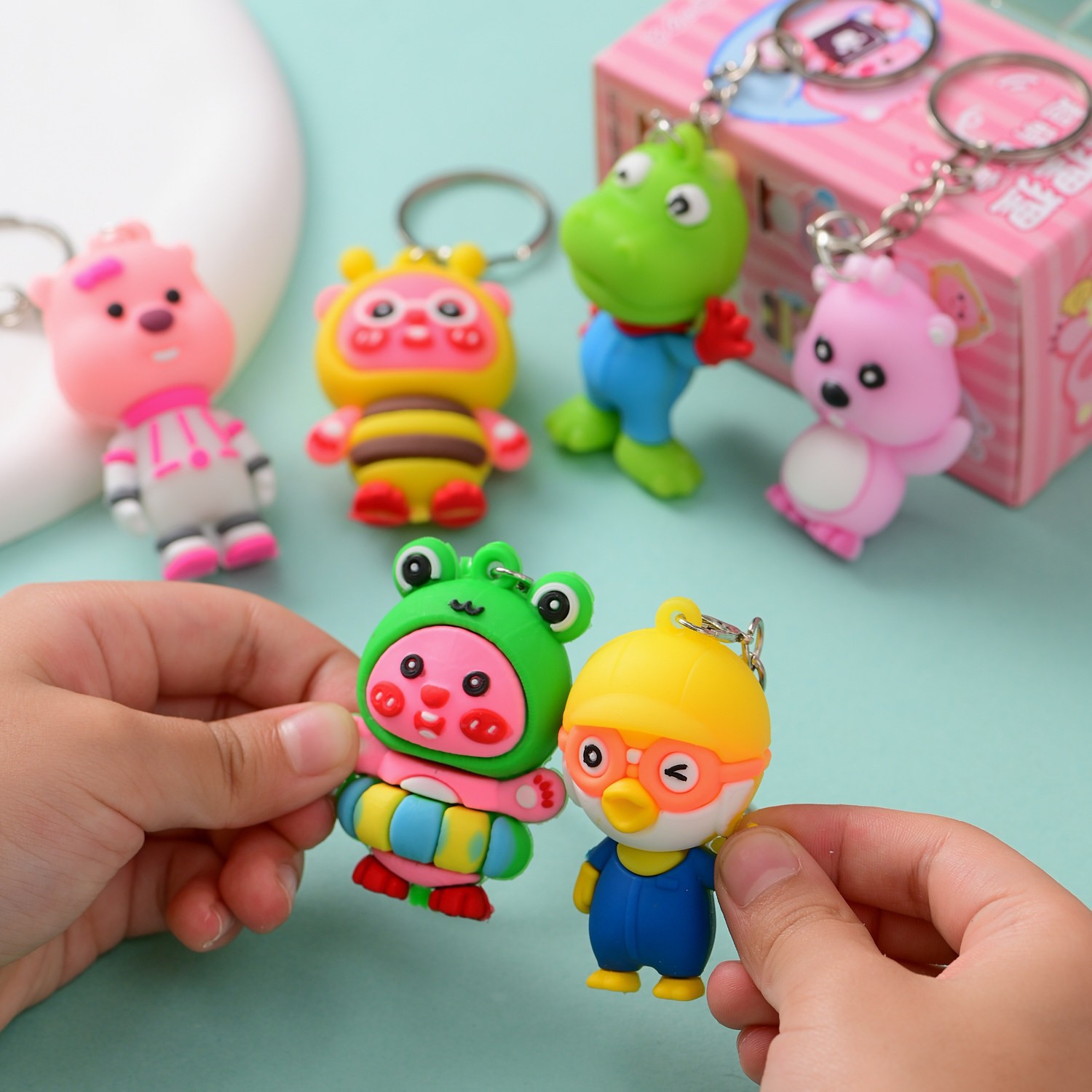 Loopy Keychain Blind Box Cute beaver doll keyring for bag aesthetic ...