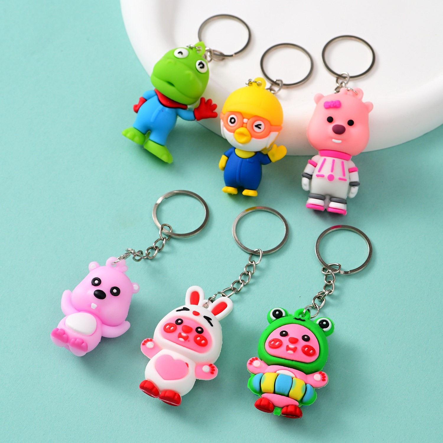 Loopy Keychain Blind Box Cute beaver doll keyring for bag aesthetic ...