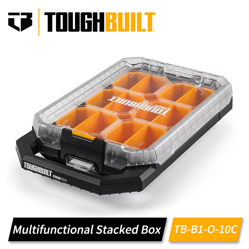 TOUGHBUILT TB-B1-O-10C StackTech Compact Low-Profile Organizer ...