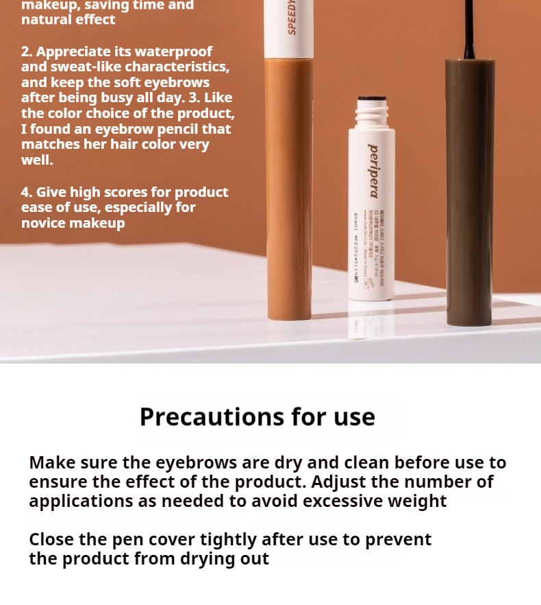 Peripera Eyebrow gel, brow mascara,waterproof and sweat proof/liquid ...