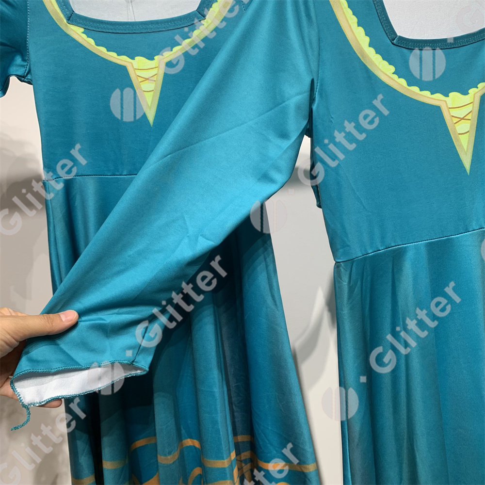 Princess Merida BRAVE Christmas Outfits For Girls Printing Dress Long ...