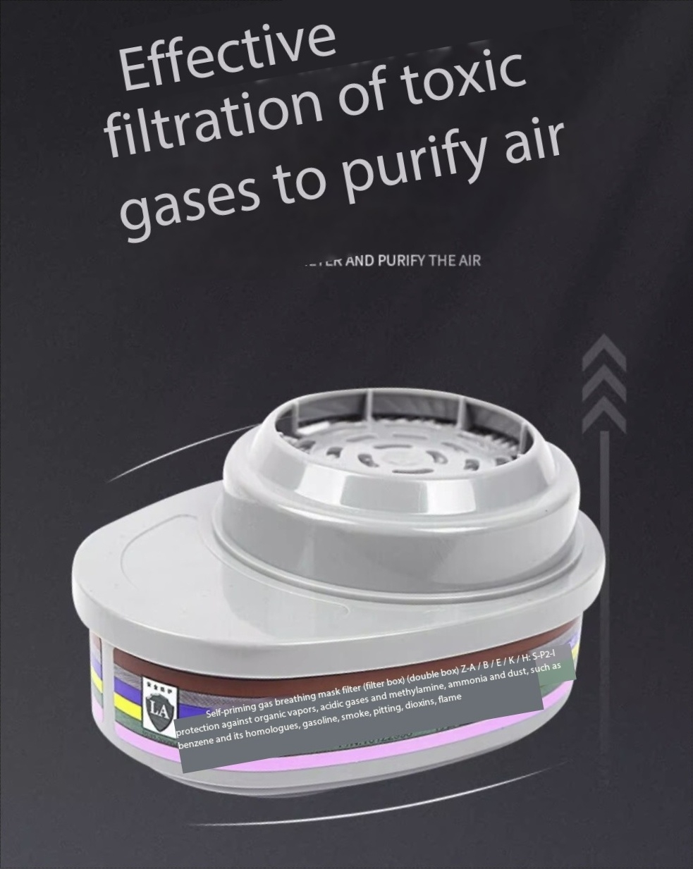 MSA 10120762 GME-P100 Cartridge Filter Disc Protect Against Organic ...