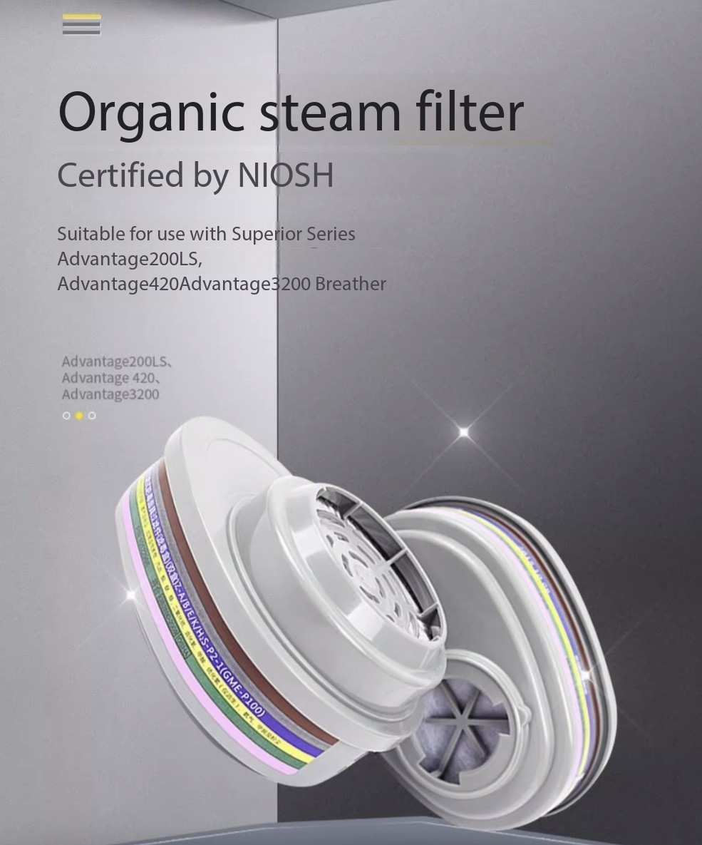 MSA 10120762 GME-P100 Cartridge Filter Disc Protect Against Organic ...