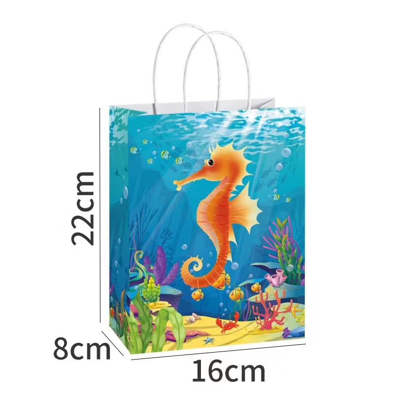8pcs Nemo Party Supplies Paper Bags Nemo Sea Life Gift Bags Ocean ...