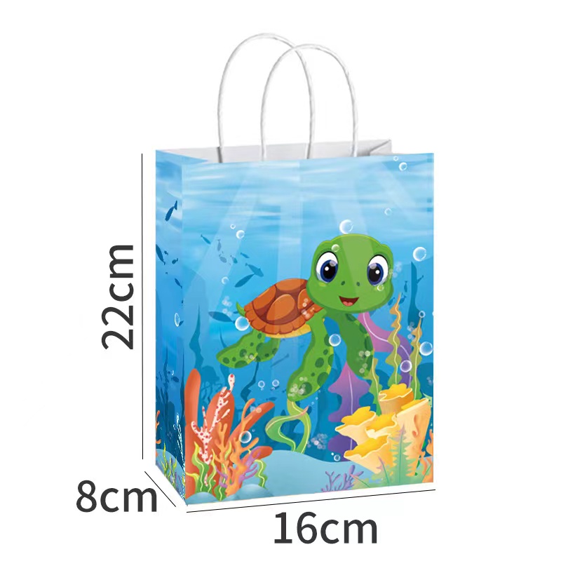 8pcs Nemo Party Supplies Paper Bags Nemo Sea Life Gift Bags Ocean ...