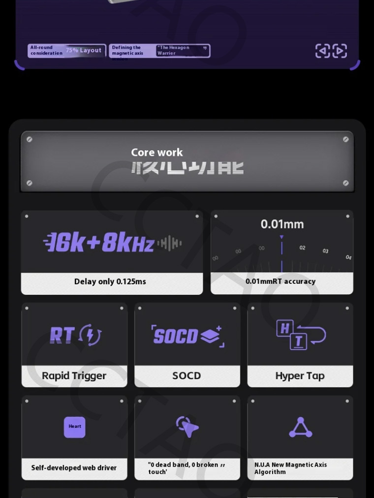 NuPhy Air75 HE wired Aluminum alloy game magnetic axis keyboard, 8k ...