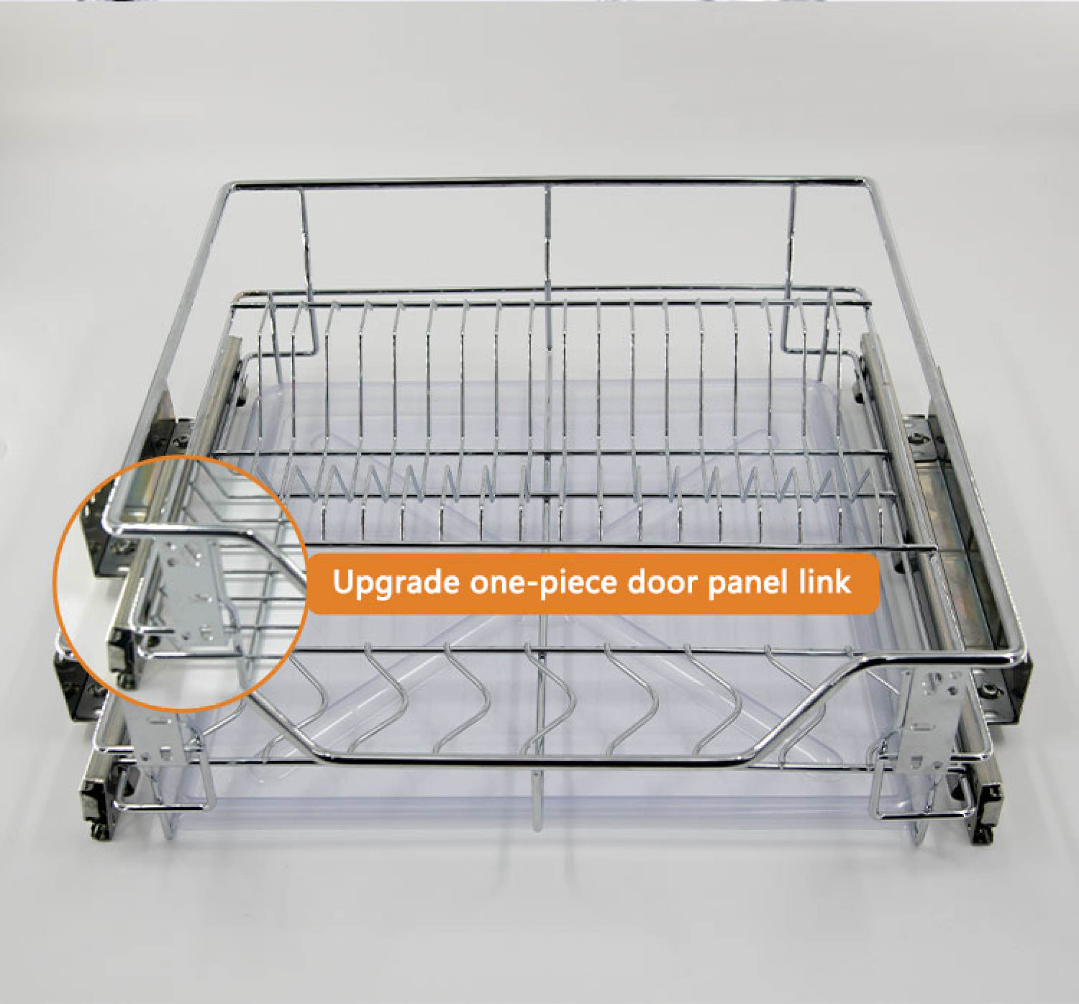 KEVE 2Pcs Pull Out Dish Rack Pull Out Basket Stainless Kitchen Cabinet ...