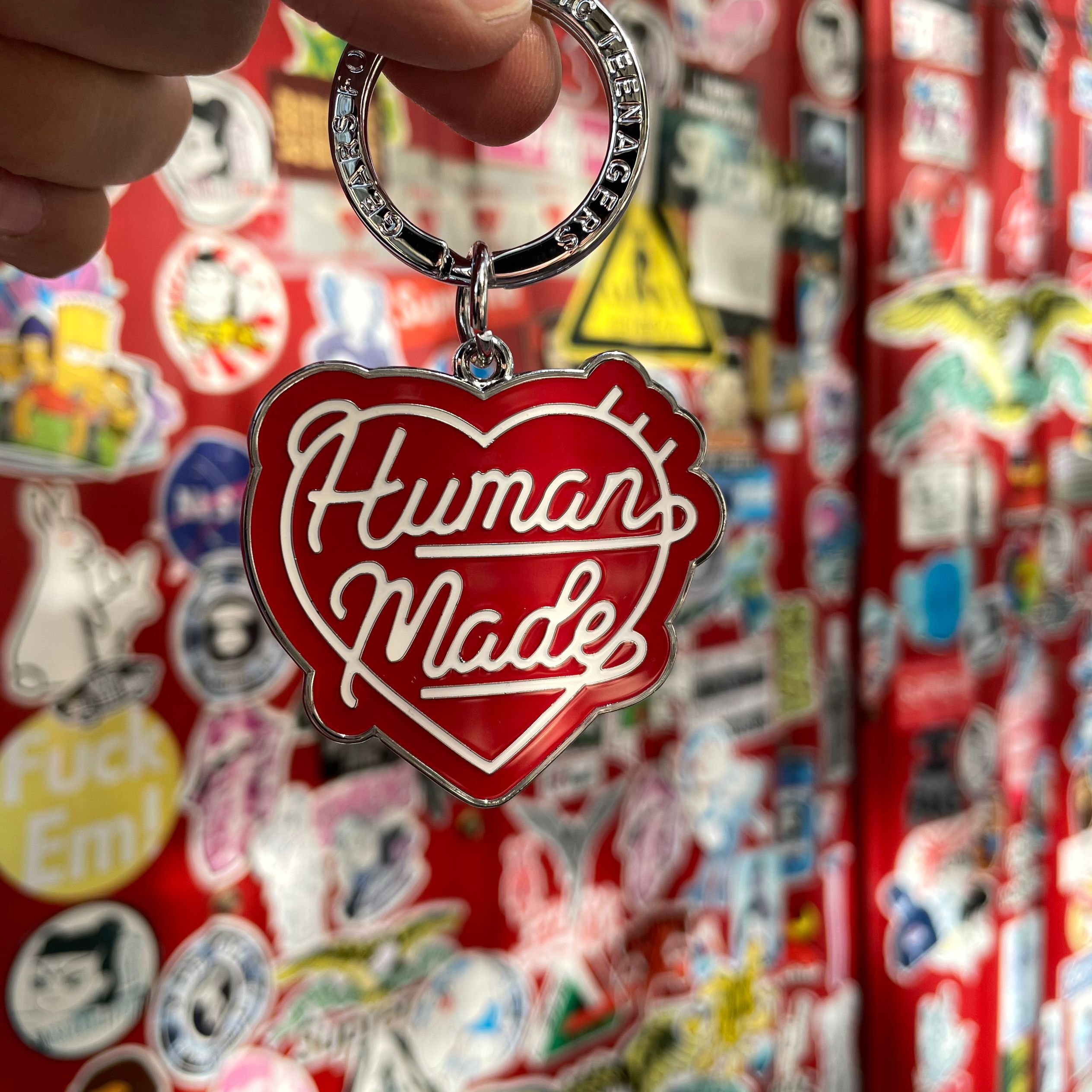 Street Wear human made keyring heart 23aw heart keyring Accessories nigo Pendant Hiroshi ...