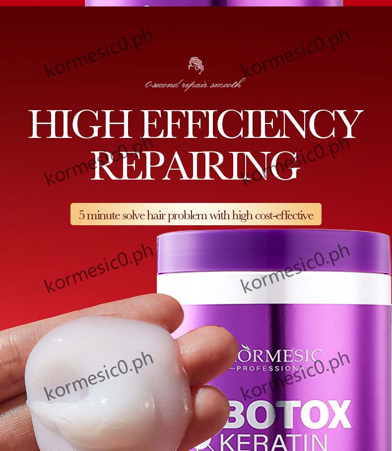 KORMESIC Botox Keratin Hair Mask 1000ml Deep Repair Moisturizing Anti ...