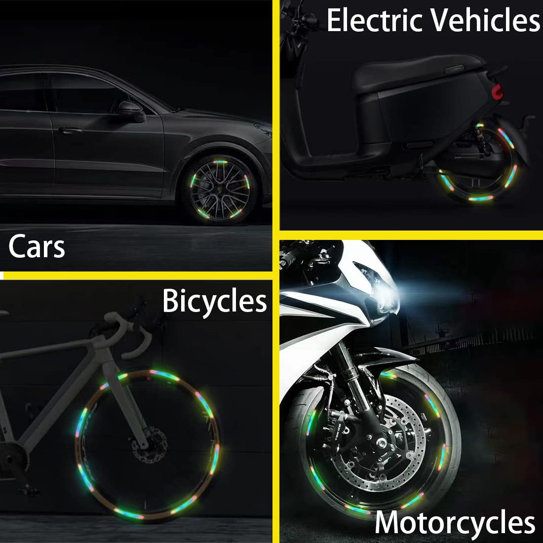 [Fast shipping] 20PCS Reflective Stickers Car, Motorcycle, Bicycle ...