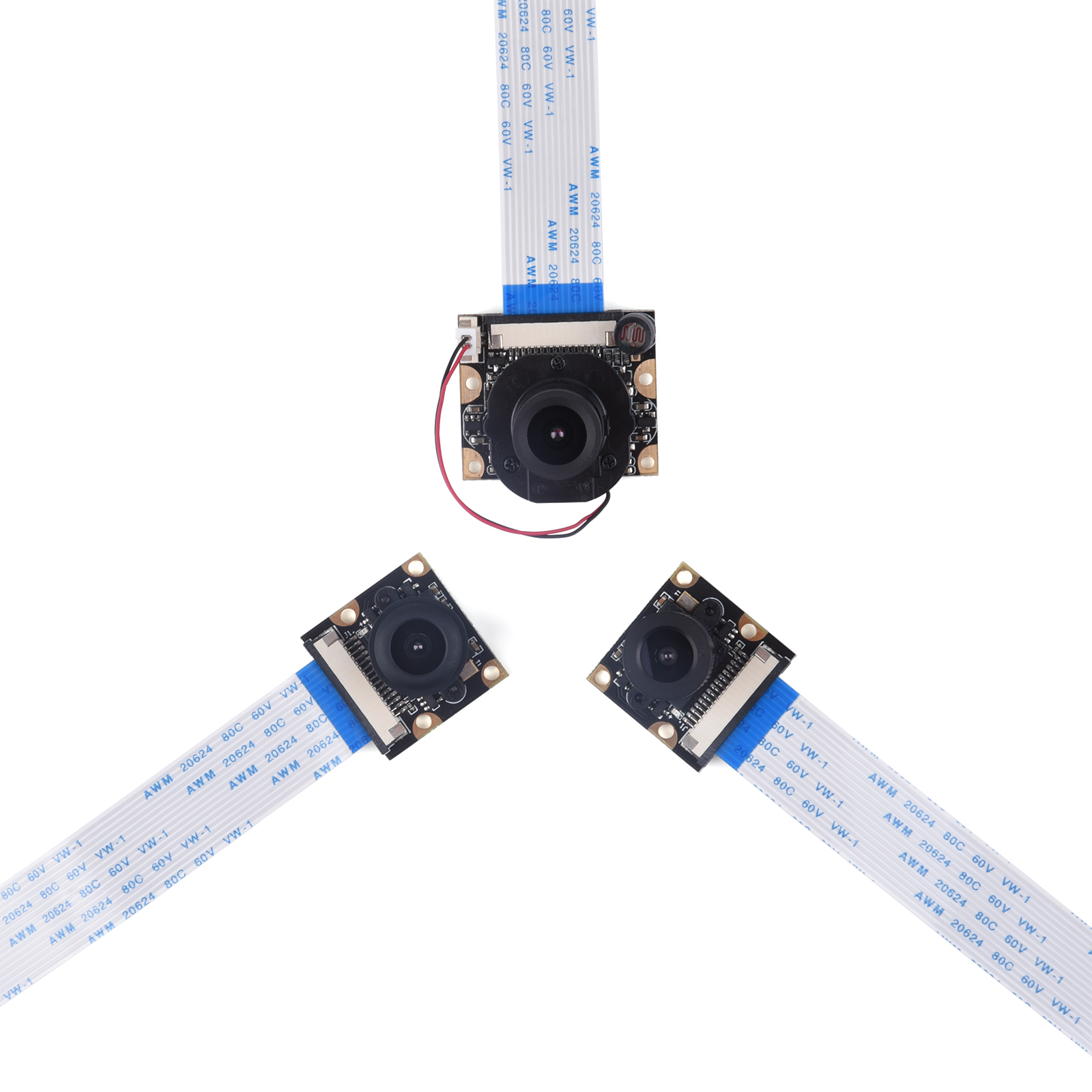 Raspberry Pi Night Vision HD Camera Module with Fill Light, Cable 5MP ...