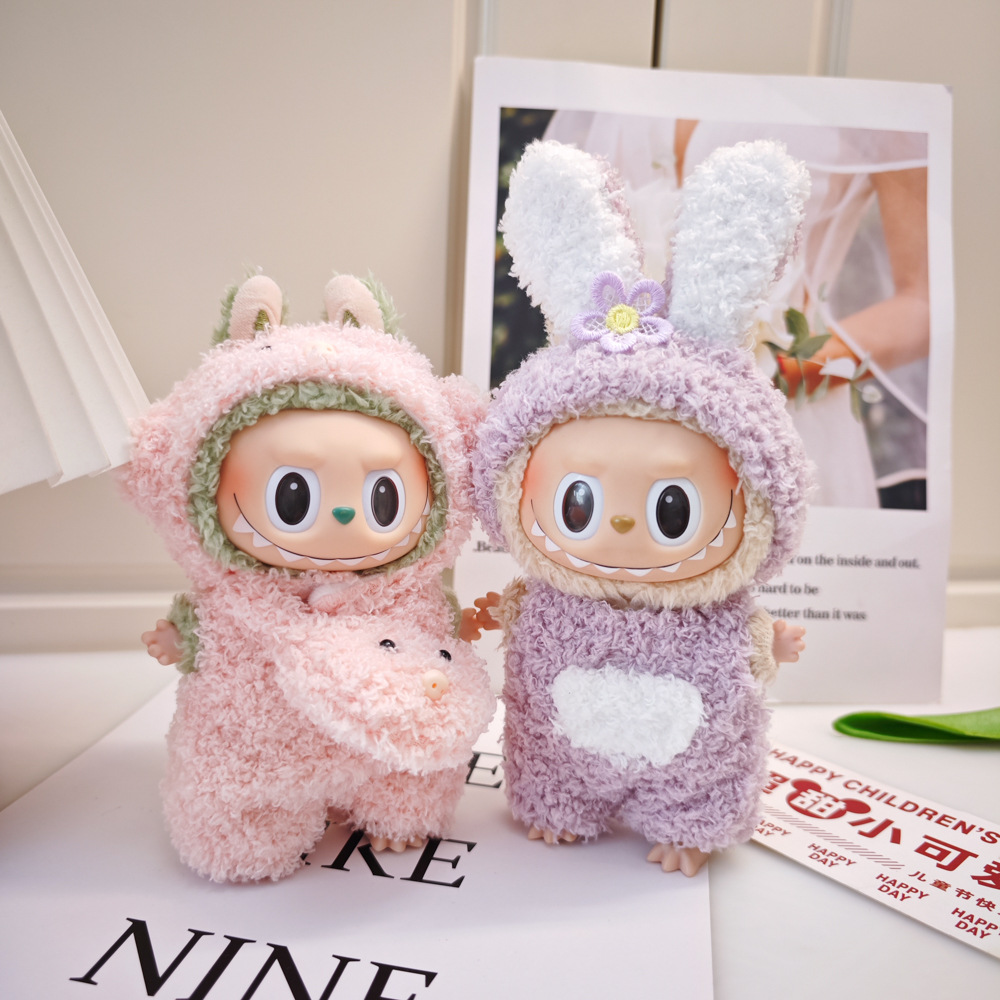 Labubu Macaroon Doll Cute Plush Clothes, Multi-color and Multi-style ...