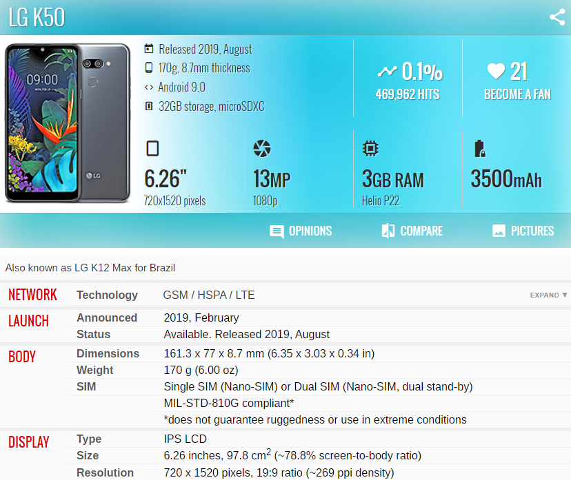 100% Tested For LG K50 K12 Max Q60 LCD Display Touch Screen Digitizer ...