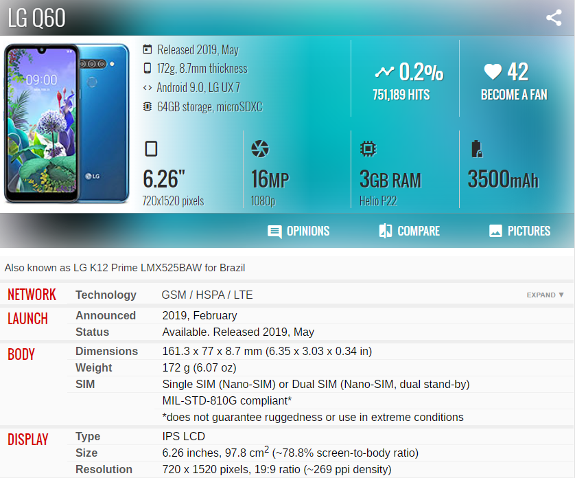 100% Tested For LG K50 K12 Max Q60 LCD Display Touch Screen Digitizer ...