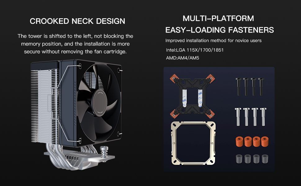Jungle Leopard AF400S / AF401-DGT / KF401-DGT Digital CPU Cooler ...