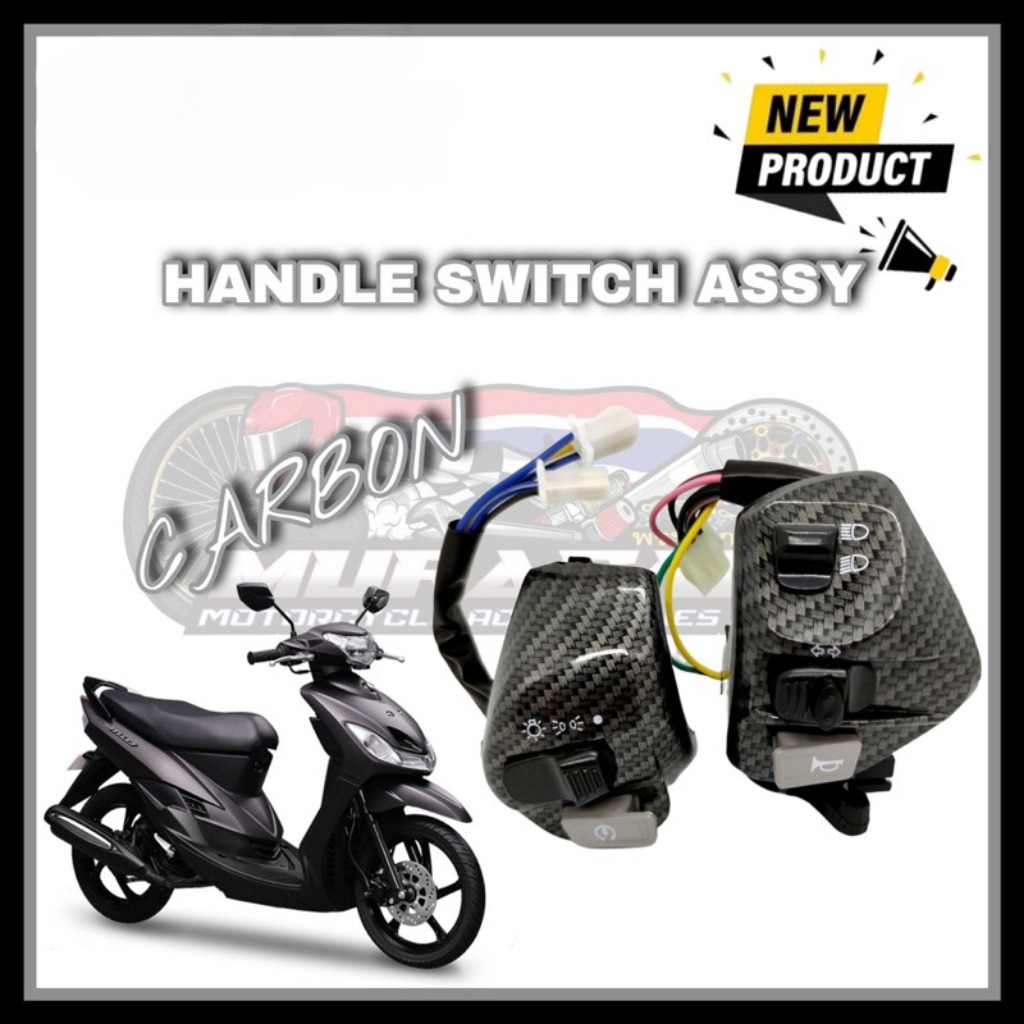 DOMINO Handle Switch Carbon for AEROX 155 / Mio i 125 / Mio Sporty ...
