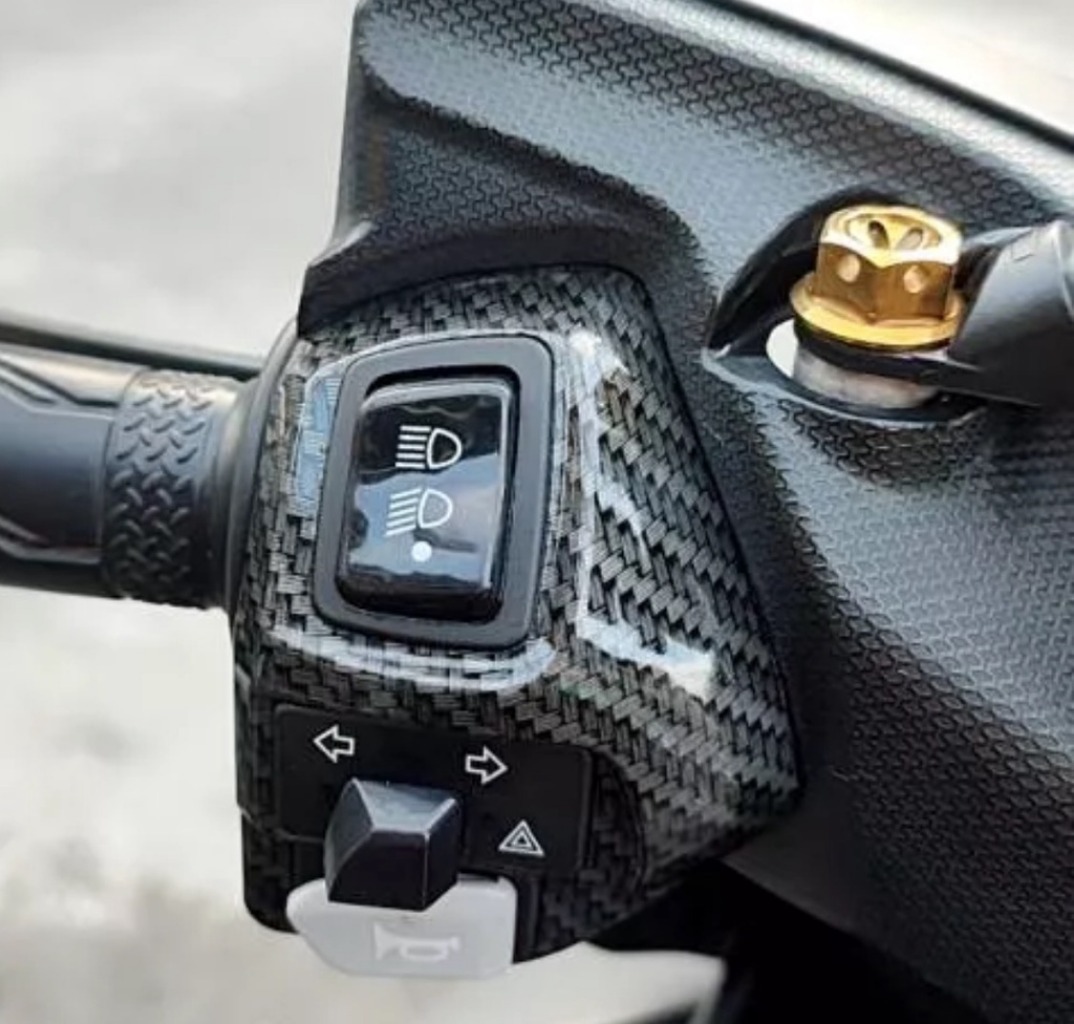 DOMINO Handle Switch Carbon for AEROX 155 / Mio i 125 / Mio Sporty ...