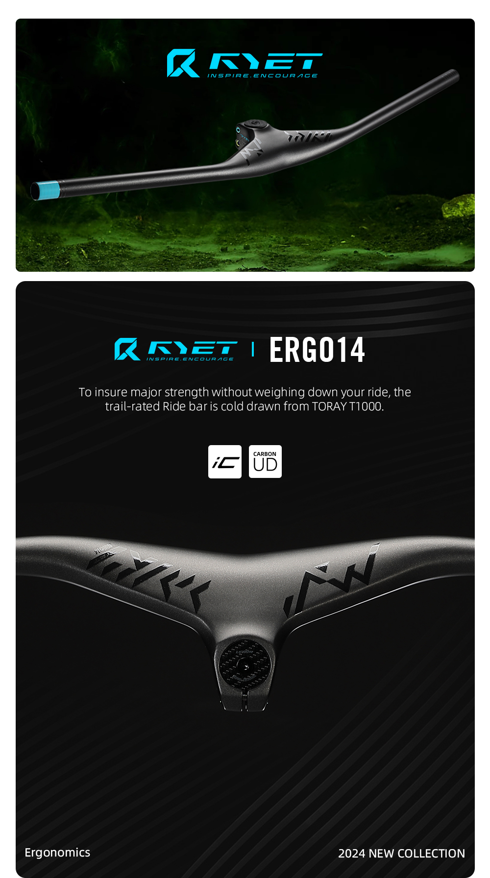 LEXON MTB Integrated Handlebar Carbon Fiber Rise 800mm -7 Degrees XC ...