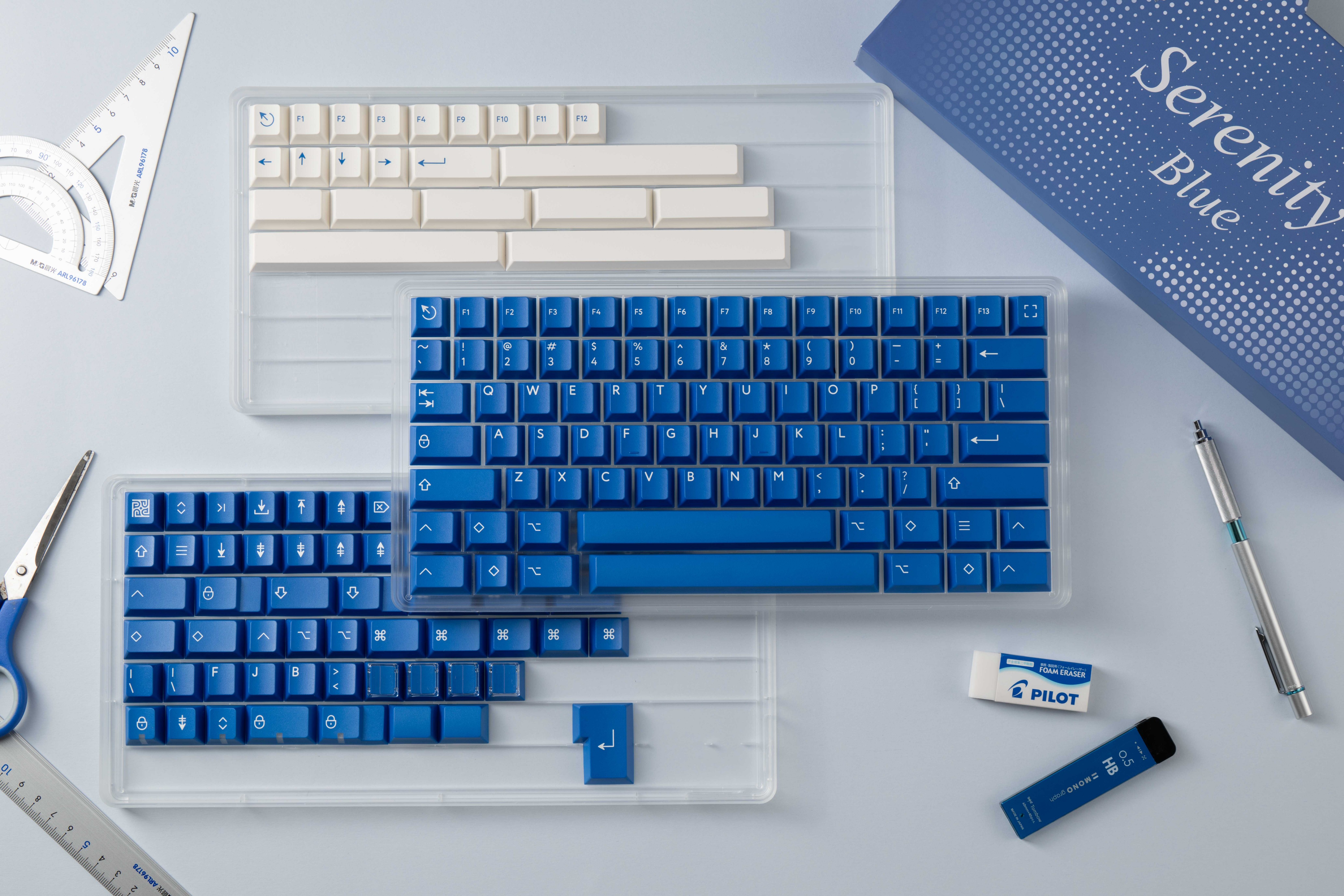 PBTfans Serenity blue PBT material Cherry profile Doubleshot | Shopee ...