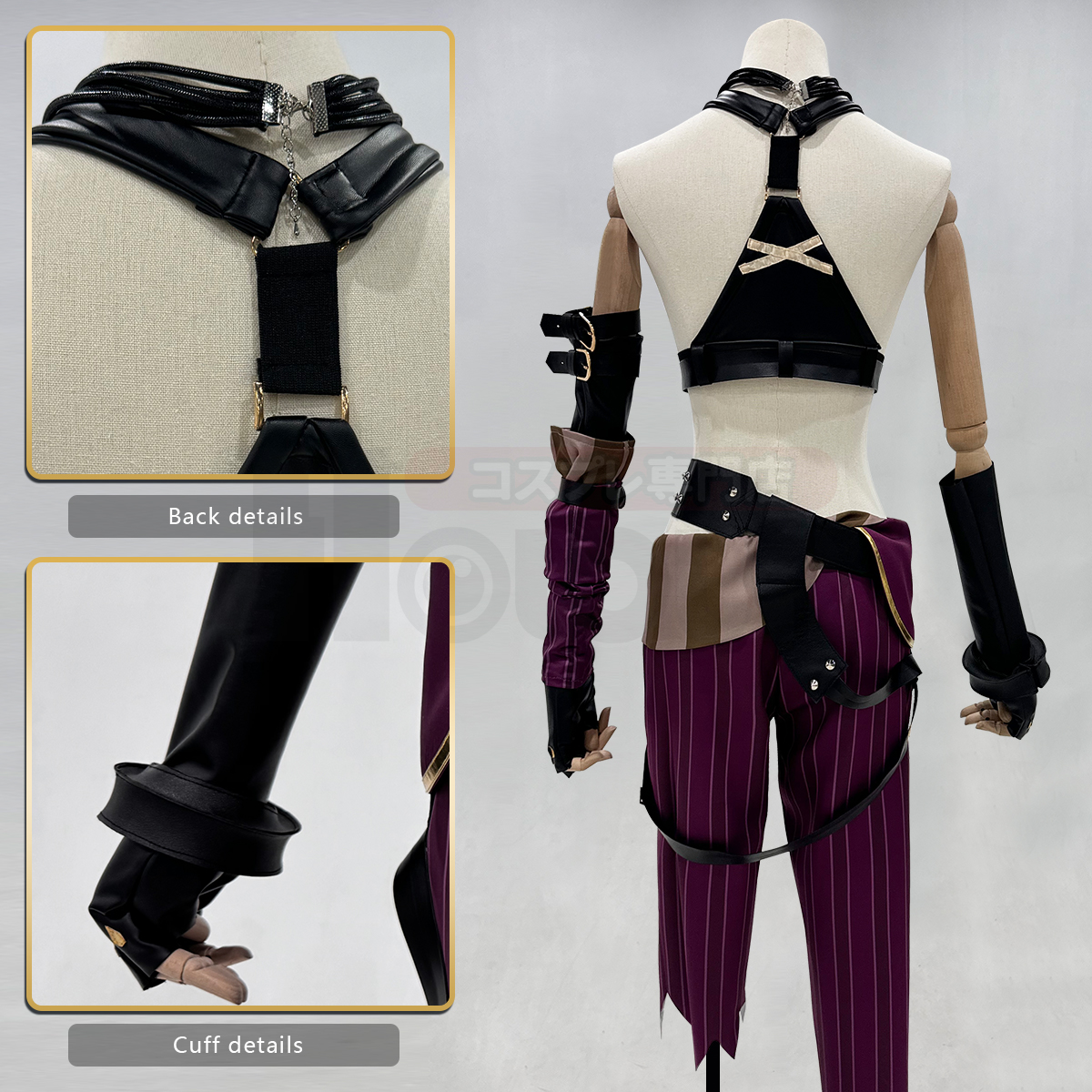 HOLOUN LOL Arcane Jinx Cosplay Costume League of Legends Game Anime COS ...