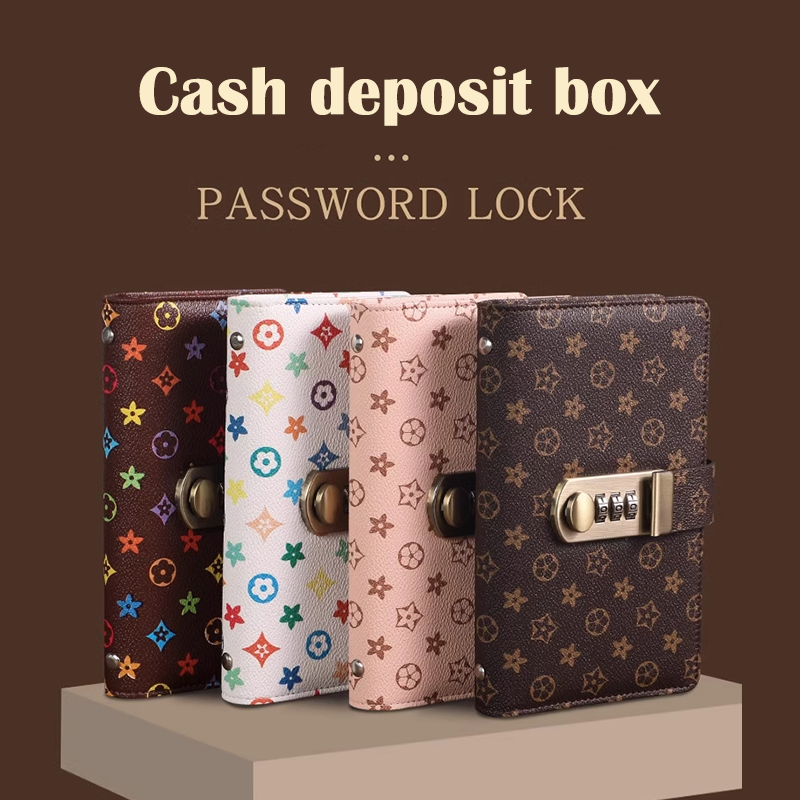 PU Leather Waterproof Mini Binder Cash Envelope Cash Stuffing，Savings ...