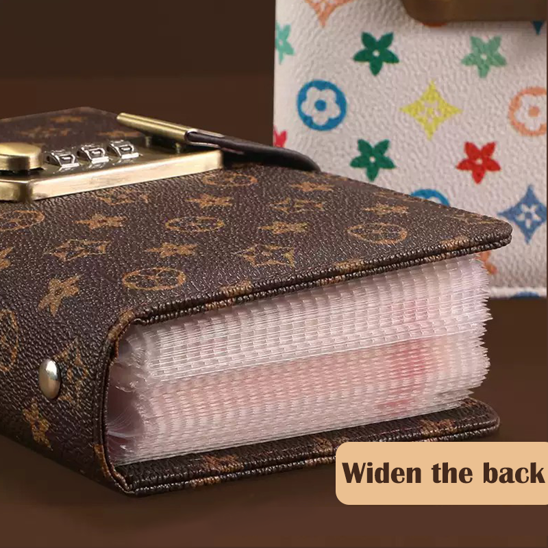 PU Leather Waterproof Mini Binder Cash Envelope Cash Stuffing，Savings ...