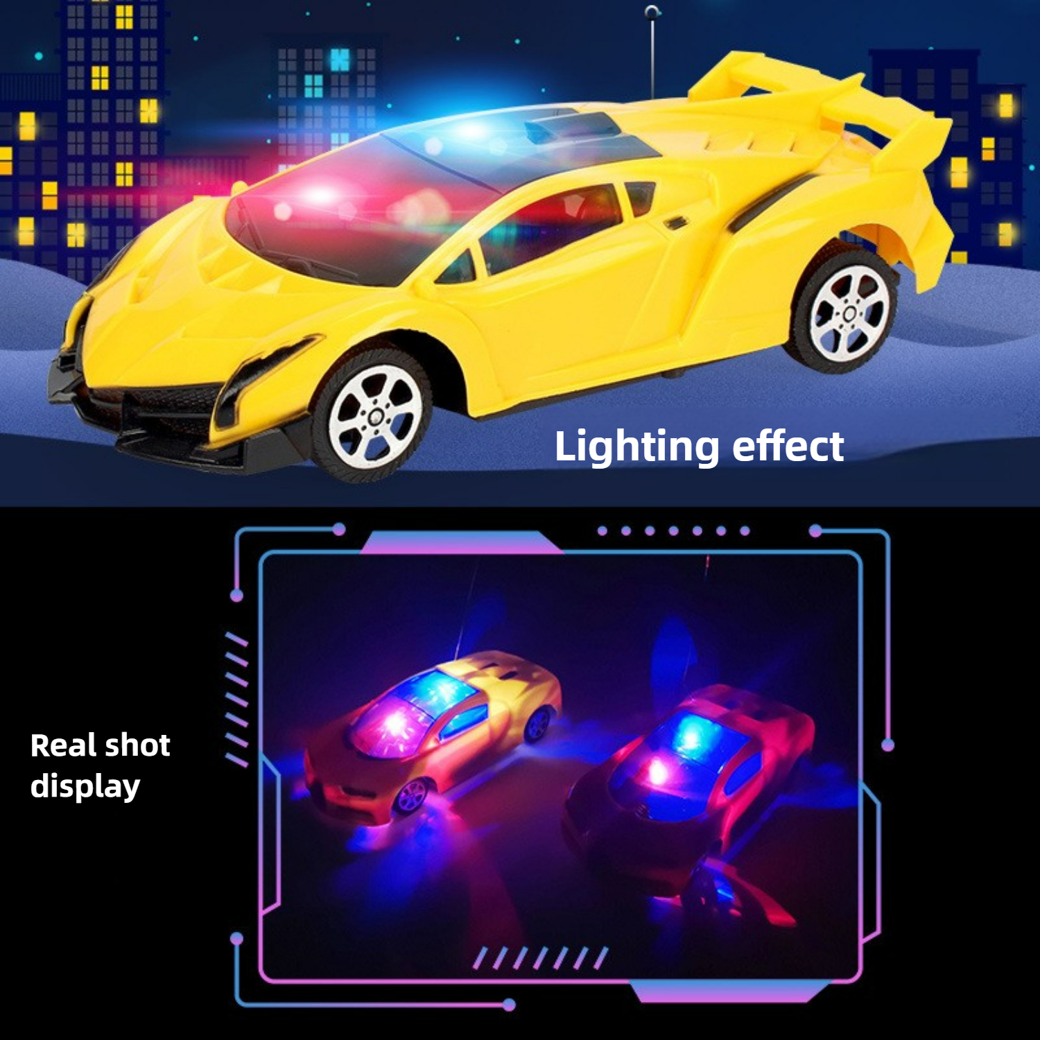 Electric Two-Way Light Remote Control Car Children Boy Toy Gift Outdoor ...