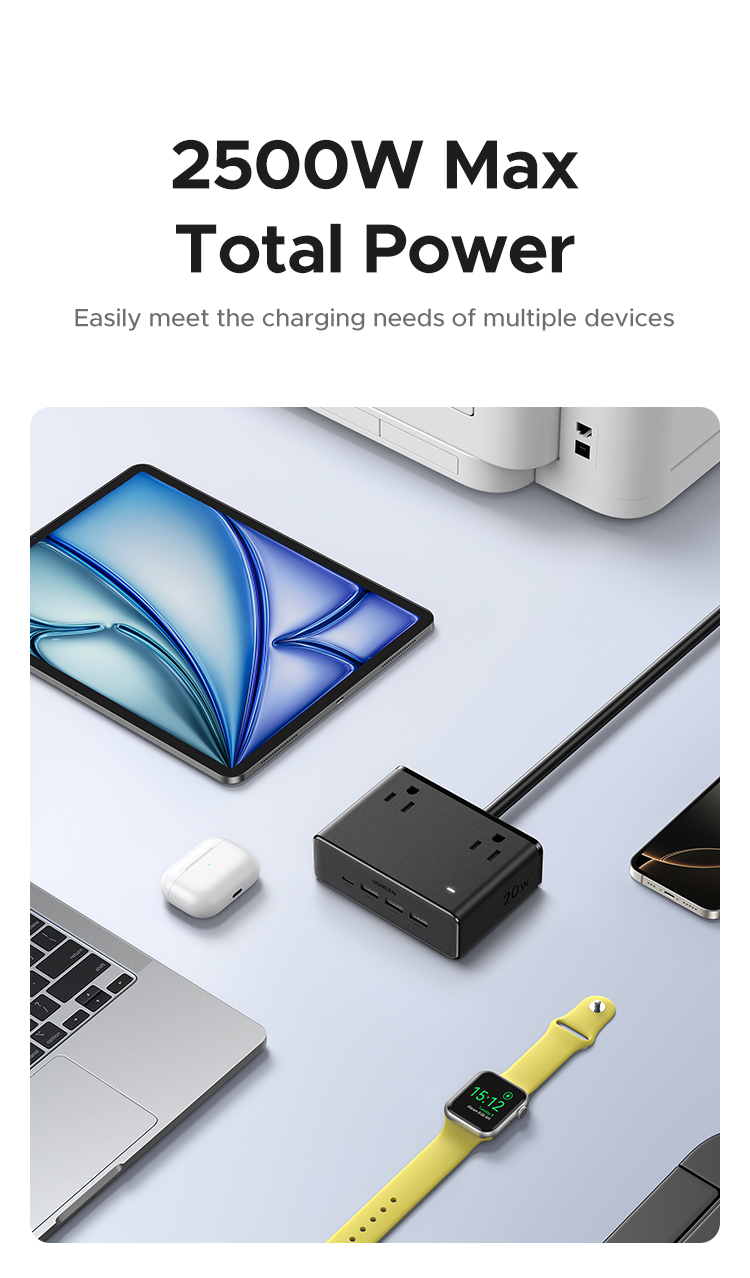 UGREEN S6 Magic Cube Socket plug-in board with USB multi-function plug ...