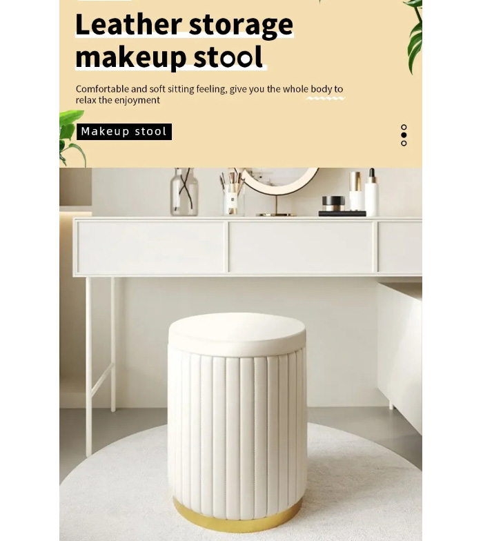 Light make-up stool luxury storage bench sofa chair stool bedroom ...